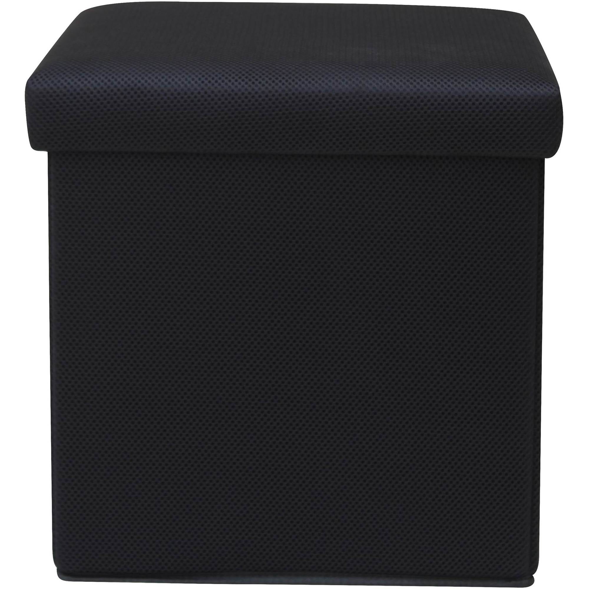 Mainstays Collapsible Storage Ottoman with Removable Bin - Walmart.com