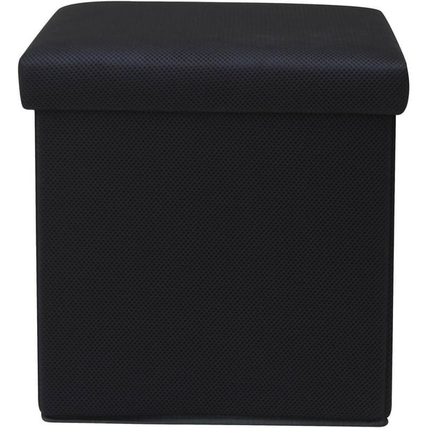 Mainstays Collapsible Storage Ottoman with Removable Bin - Walmart.com