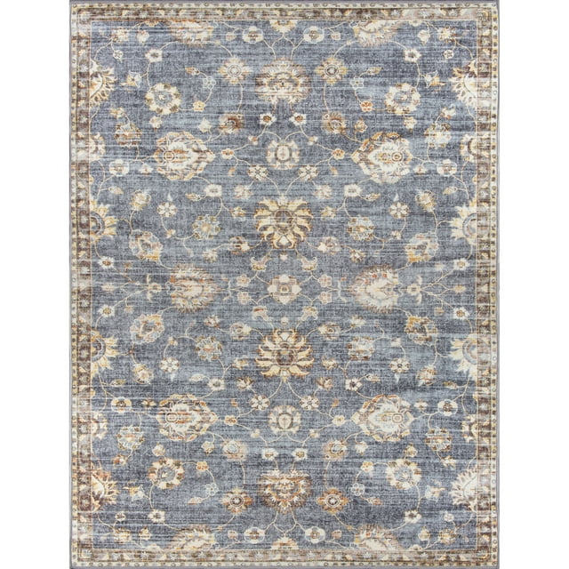 Mainstays Contabria Gray, Indoor Area Rug, 4'11" x 6'6" - Walmart.com