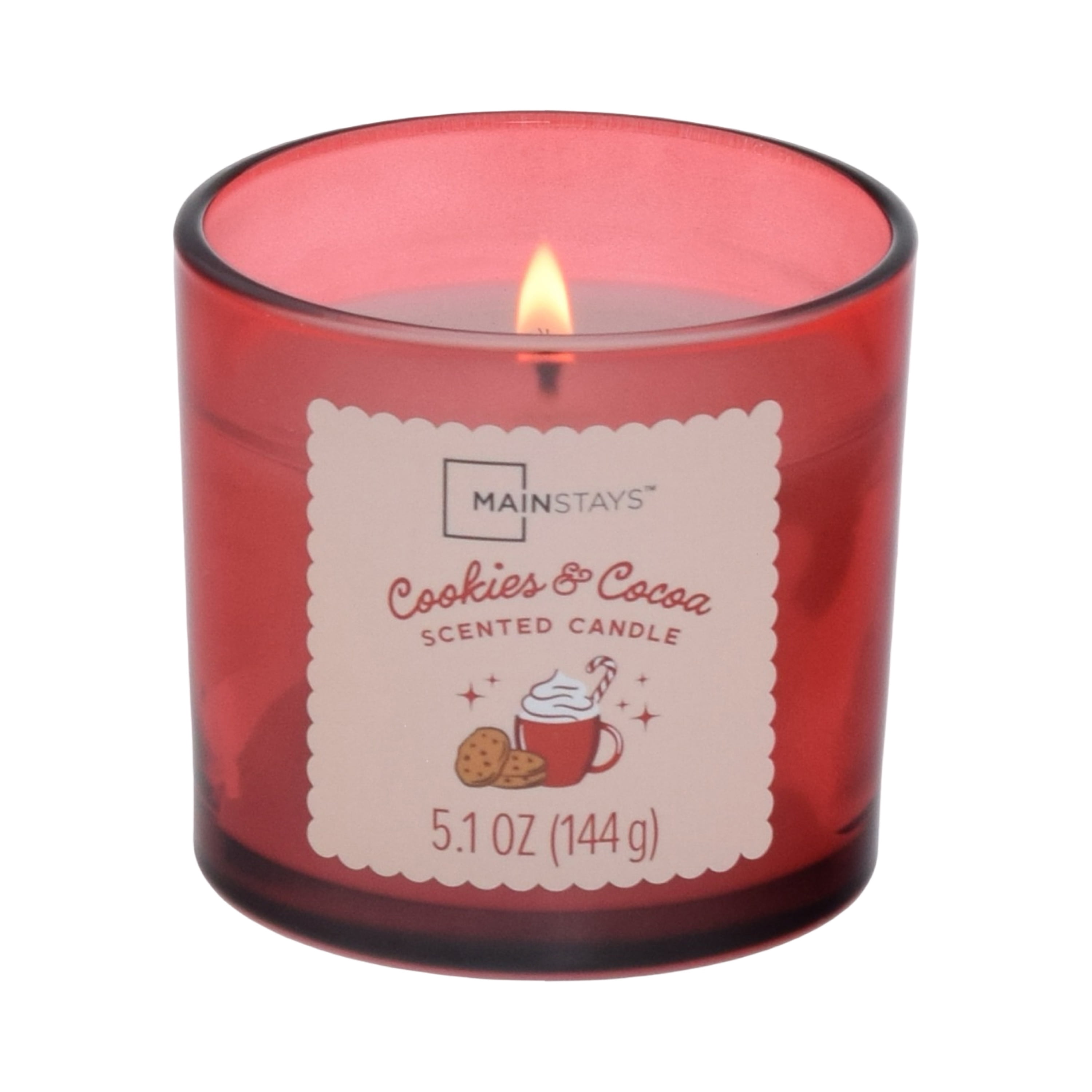 Mainstays 1-Wick Ice Cream Truck Scented Jar Candle, Cookies & Cocoa, 5 ...