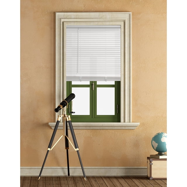 Mainstays Cordless Vinyl Horizontal Window Blinds, White, 39" x 64 ...