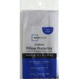 Mainstays Cotton Zippered Pillow Cover Protector - Walmart.com