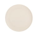 Mainstays Cream Round Plastic Plate 10.5 Inch Dishwasher Safe Reusable ...