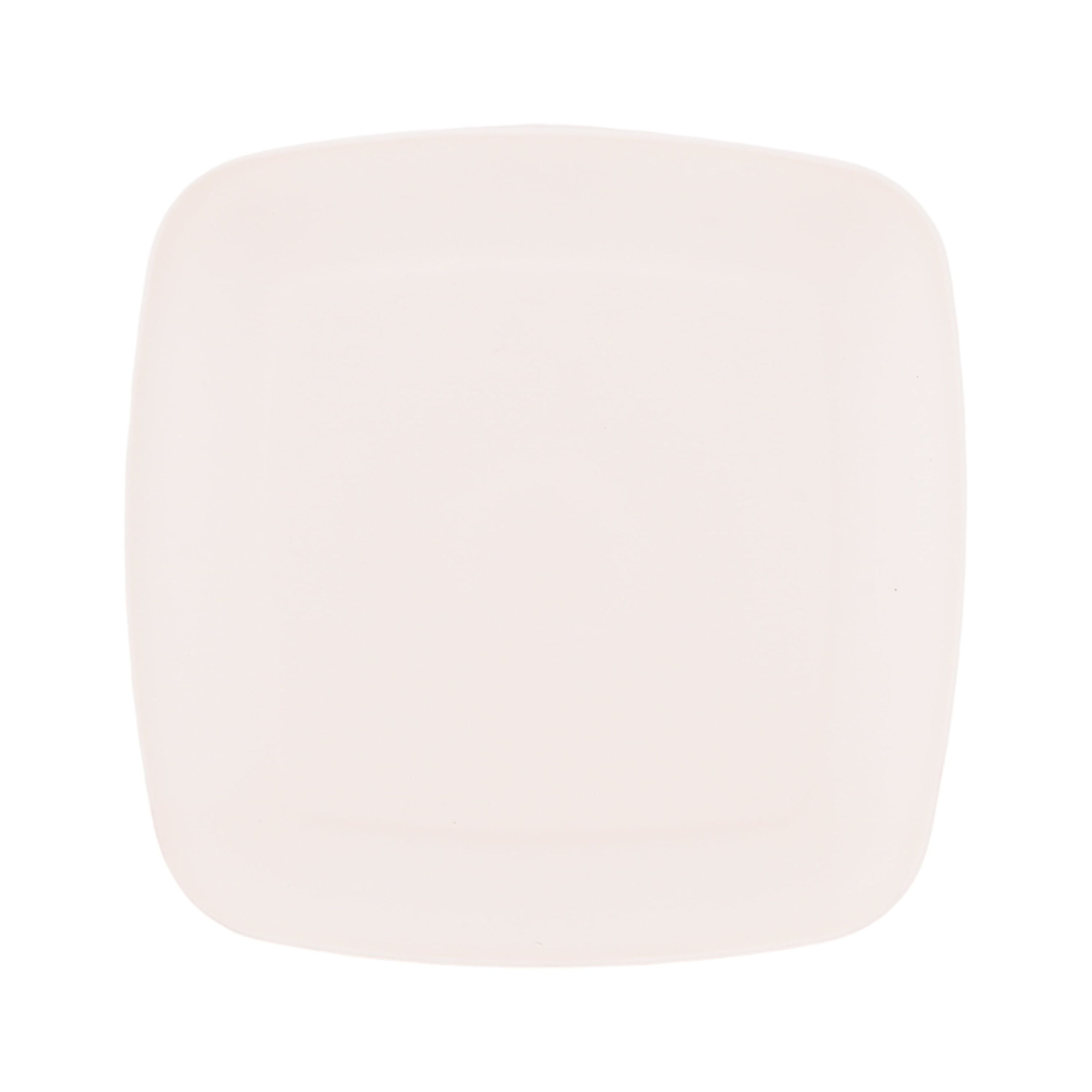 Mainstays - Cream Square Plastic Plate, 10-inch - Walmart.com