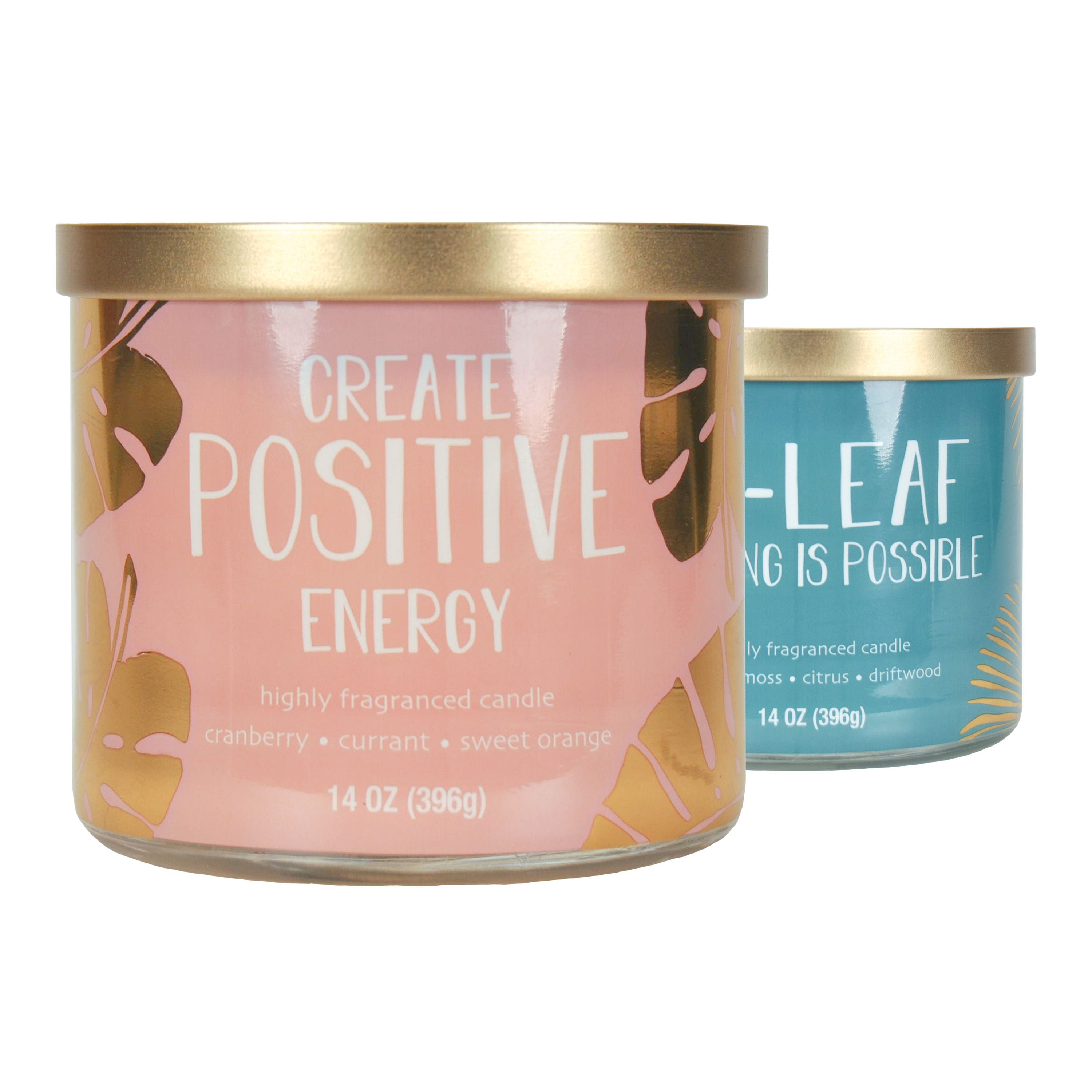 Mainstays Create Positive Energy & Beleaf anything is Possible Scented ...