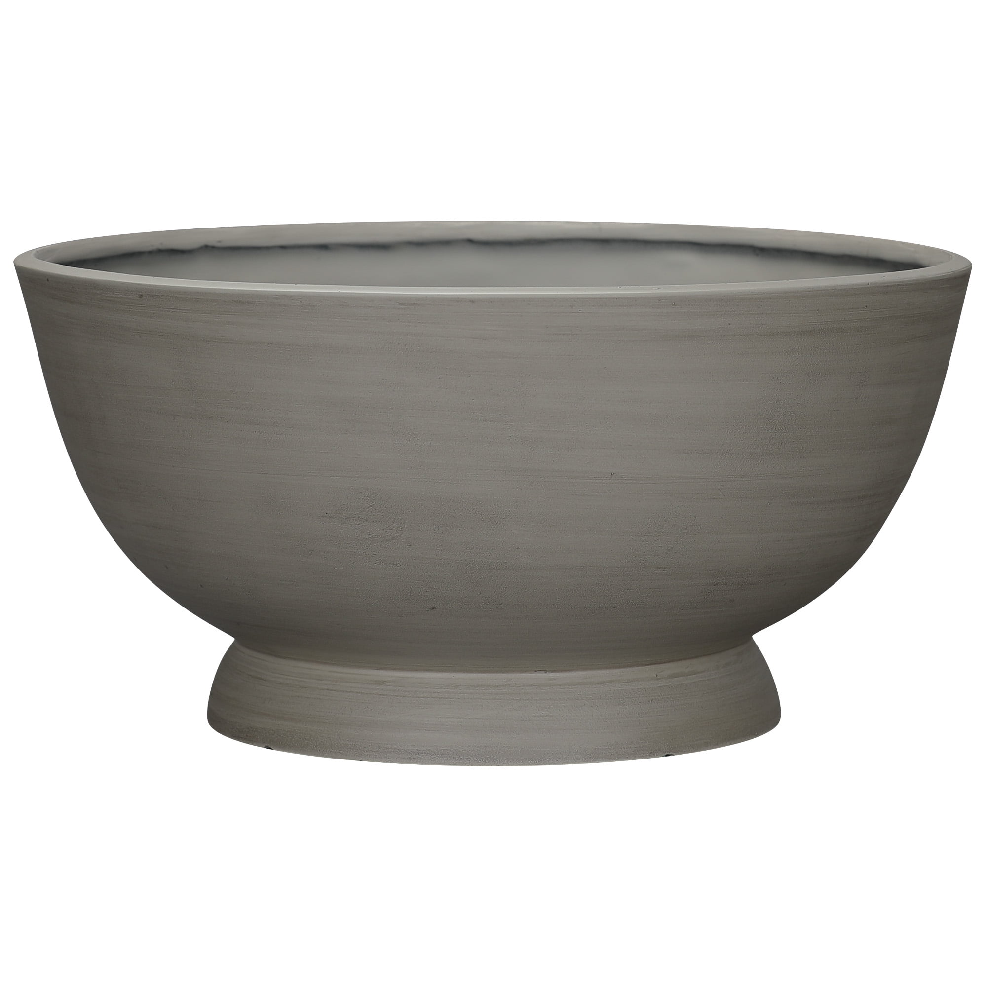 Mainstays Crescent Recycled Resin Bowl, Brich Gray, 18in x 18in x 8.8in ...
