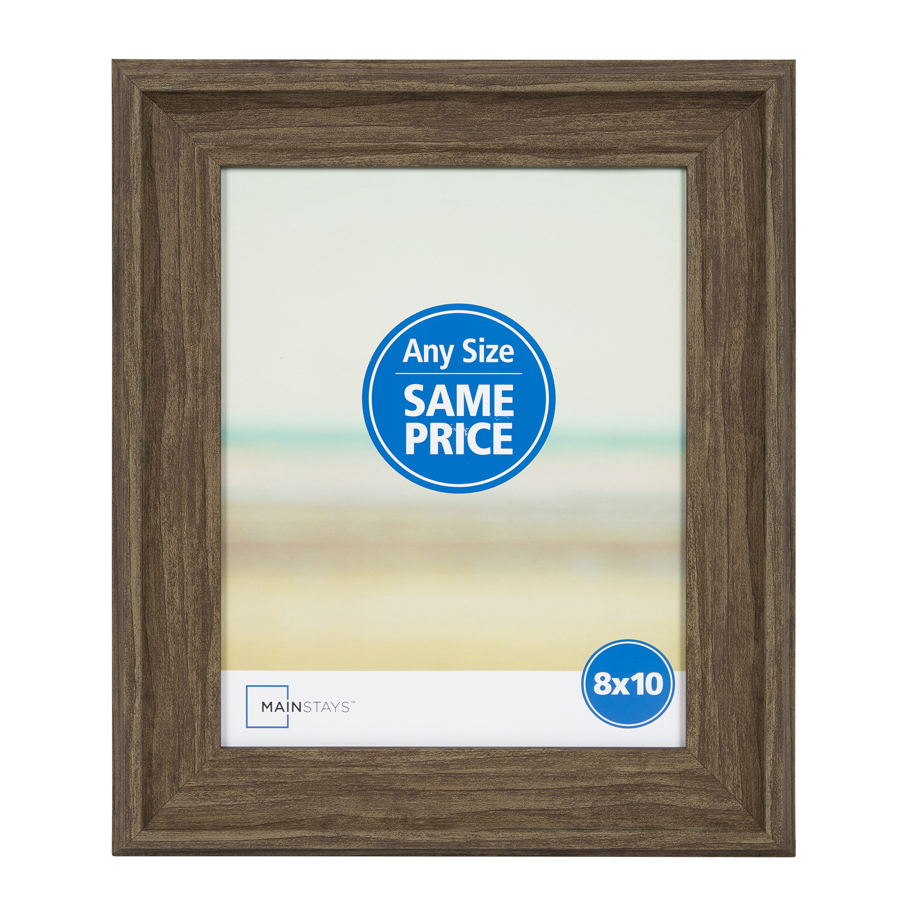Mainstays Curved 8x10 Brown Decorative Tabletop Picture Frame - Walmart.com