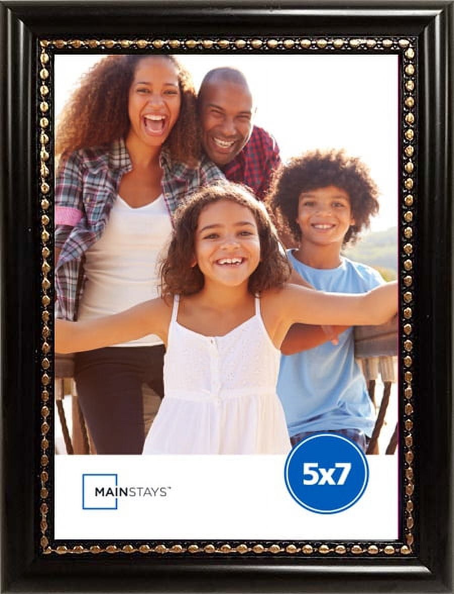 Mainstays Curved Brynn 5x7 Black Picture Frame - Walmart.com