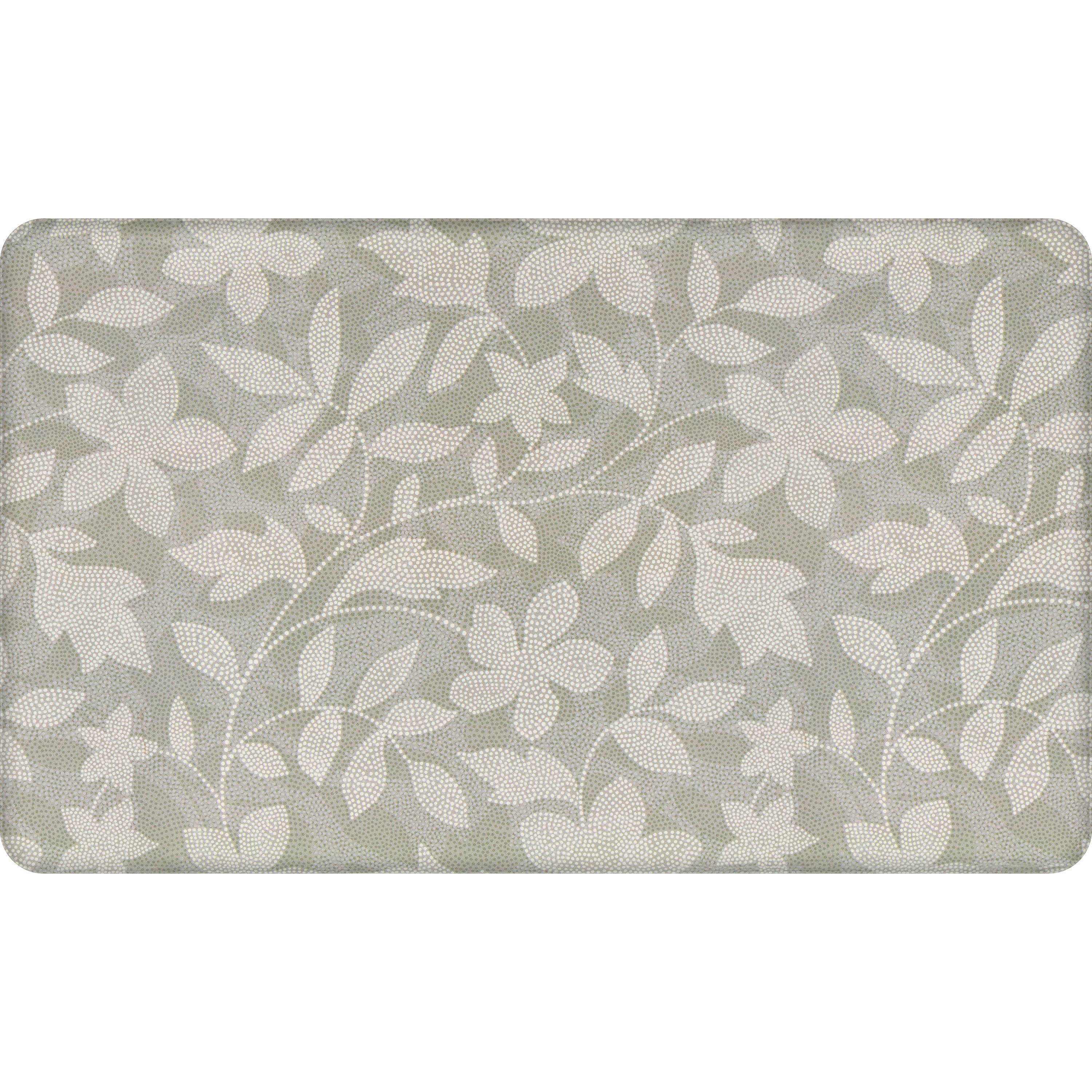 Mainstays Cushion Comfort Dots Botanical Washed Stone 18" x 30" Anti ...