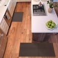 Mainstays Cushioned Kitchen Mat Costa Brown 20 x 45 Vinyl Comfort Floor ...