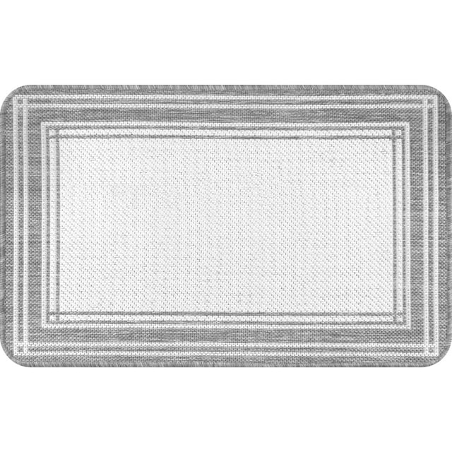 Mainstays Décor Frame Woven Kitchen Mat, Gray, 20" x 32" - Walmart.com