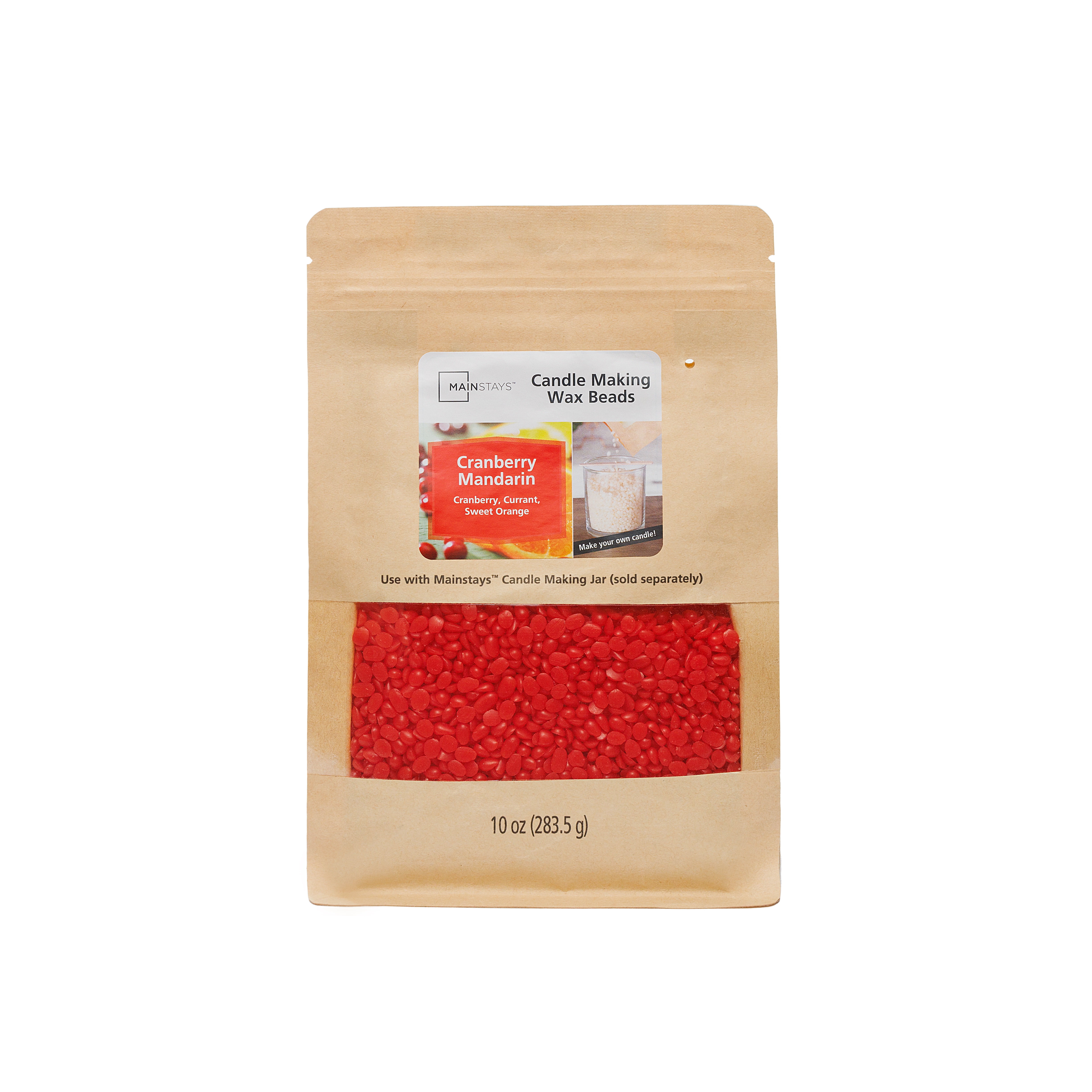 Mainstay Mandarin Cranberry Scented DIY Candle Making - Wax Beads 10oz ...
