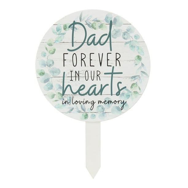 Mainstays Dad Forever In Our Hearts Remembrance Sign, 11.4-inches ...