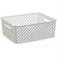 Mainstays Woven Plastic Storage Basket, Decorative and Efficient ...