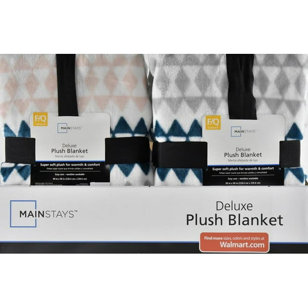 Mainstays Deluxe Plush Blanket, 1 Each - Walmart Business Supplies