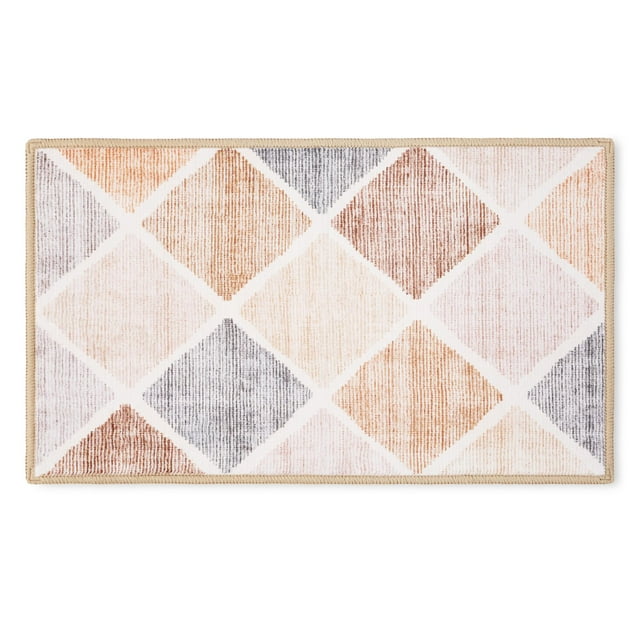Mainstays Diamond Geo Kitchen Mat, Multicolored, 18"x30" - Walmart.com