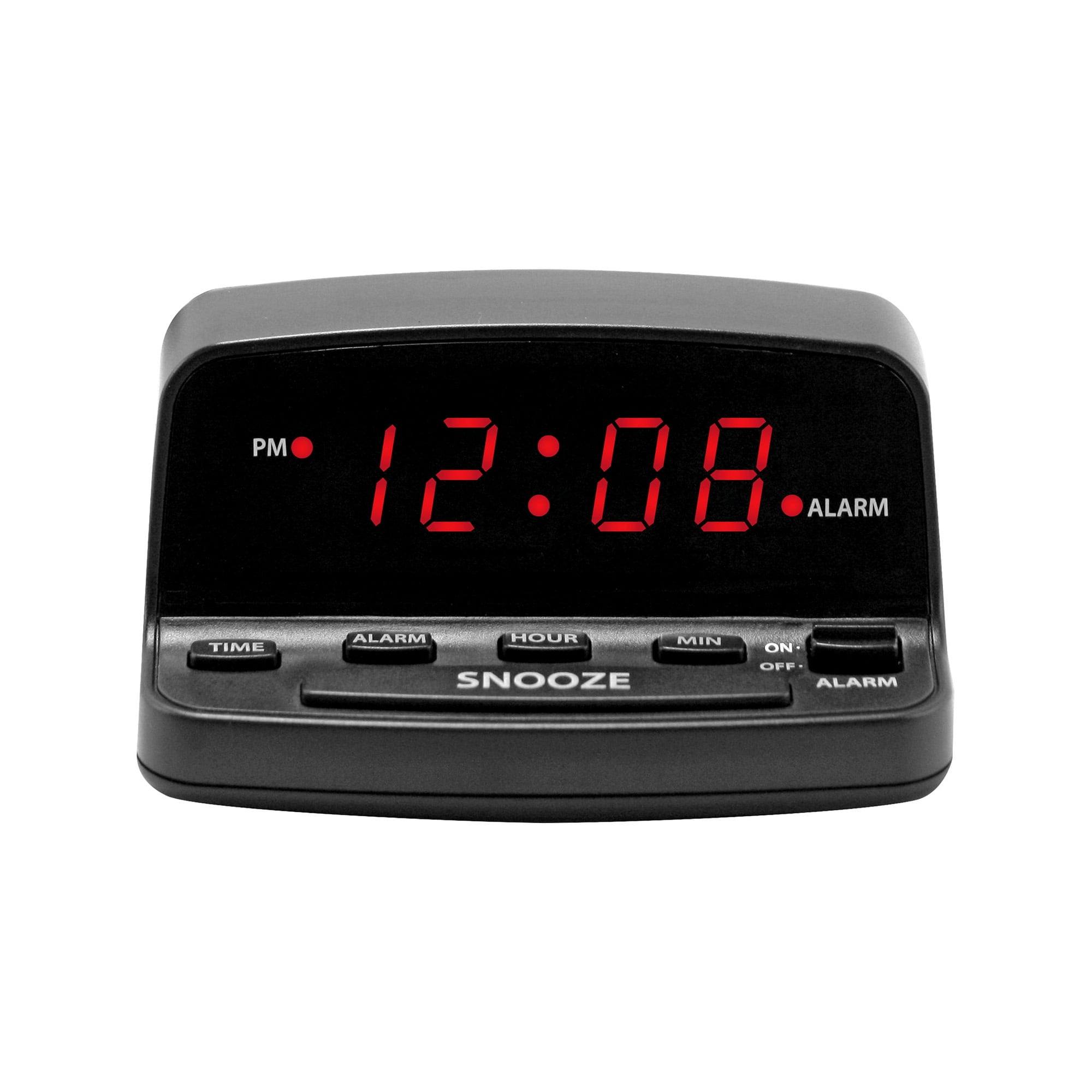 Mainstays Digital Alarm Clock with Keyboard Style Controls, Battery ...