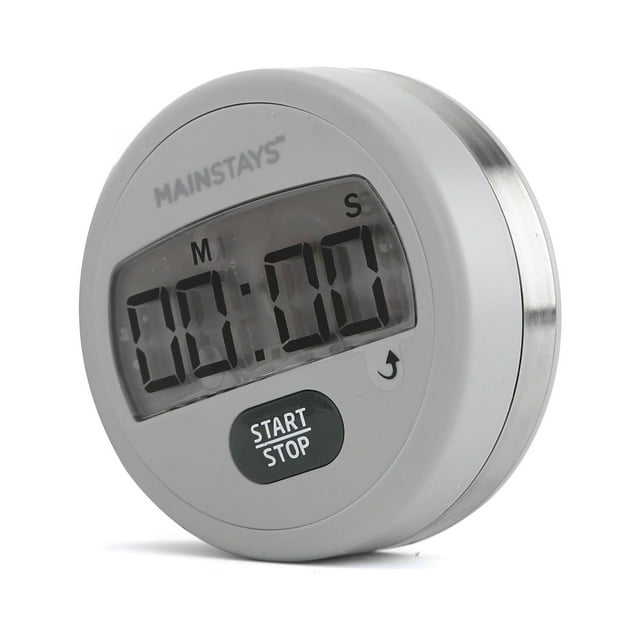 Mainstays Digital Kitchen Timer, Magnetic Countdown Count up Timer with ...