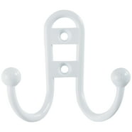 Mainstays, Traditional White Coat Hook, Mounting Hardware Included, 1 ...