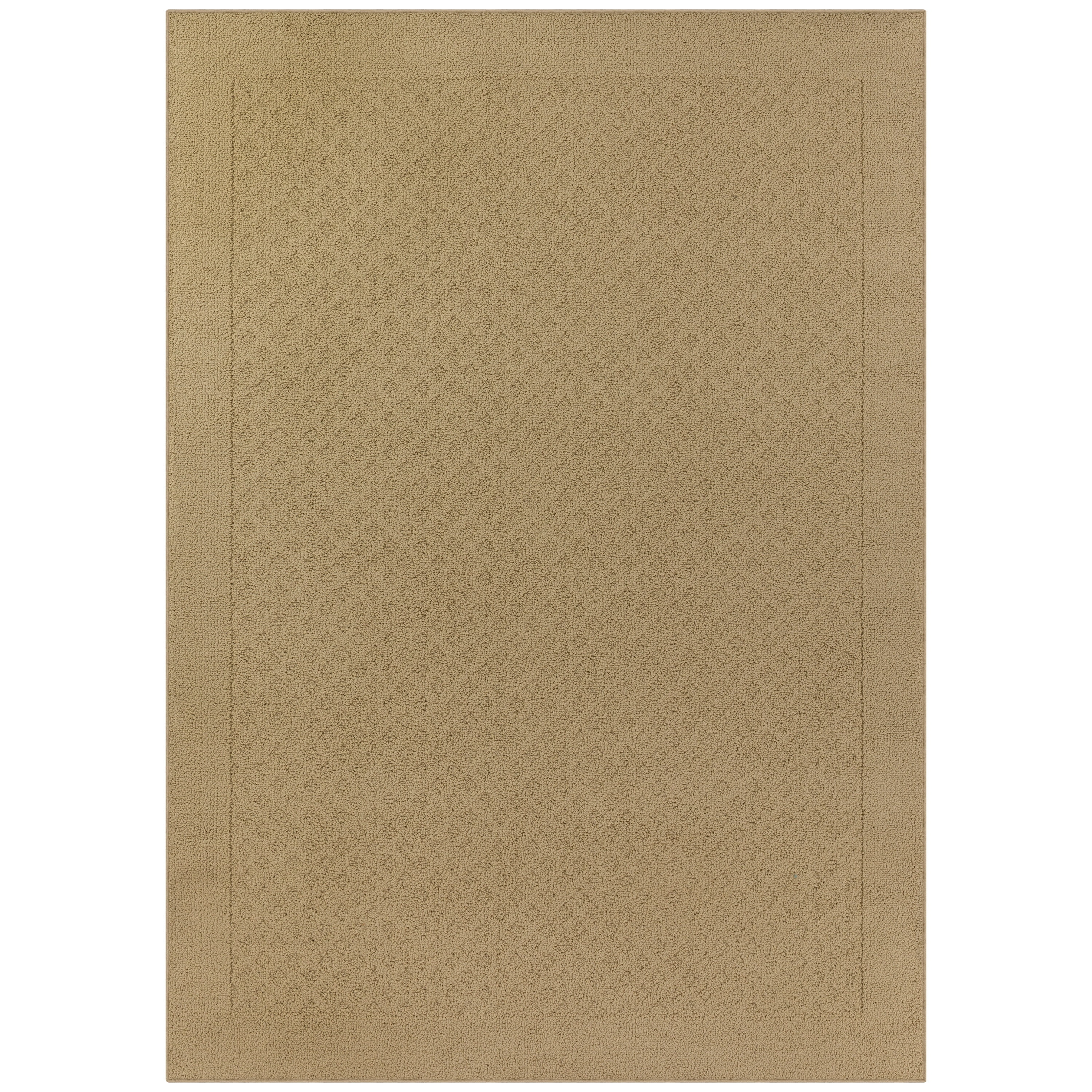 Mainstays Dylan Solid Diamond Olefin Beige Indoor Area Rug, 7' x 10 ...