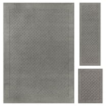 Mainstays Dylan Solid Diamond Olefin Blue Indoor Rug Set, 3-Piece ...