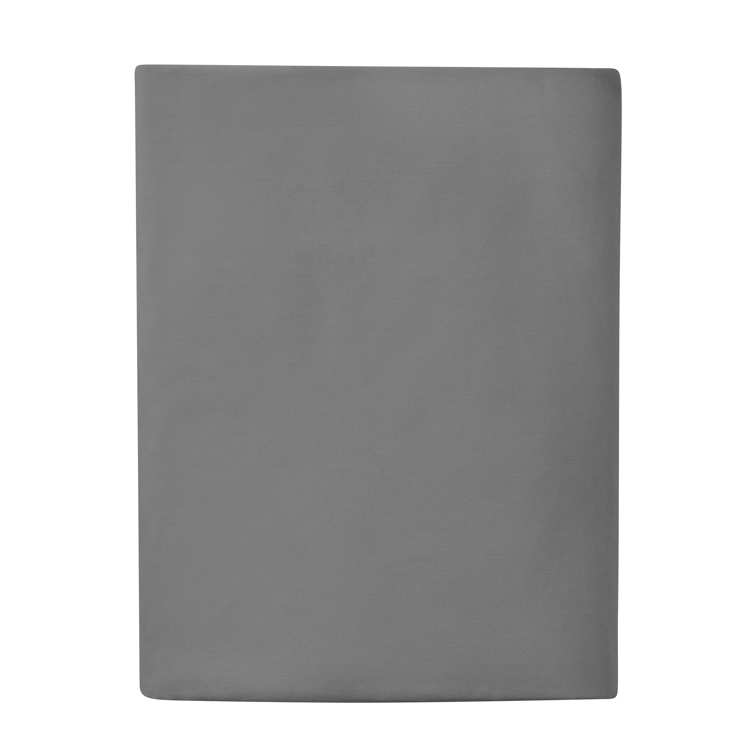 Mainstays Fitted Sheet Twin Twin XL 300 Thread Count Solid Gray Cotton ...