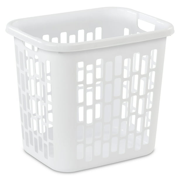 Mainstays Easy Carry Hamper Plastic, White - Walmart Business Supplies