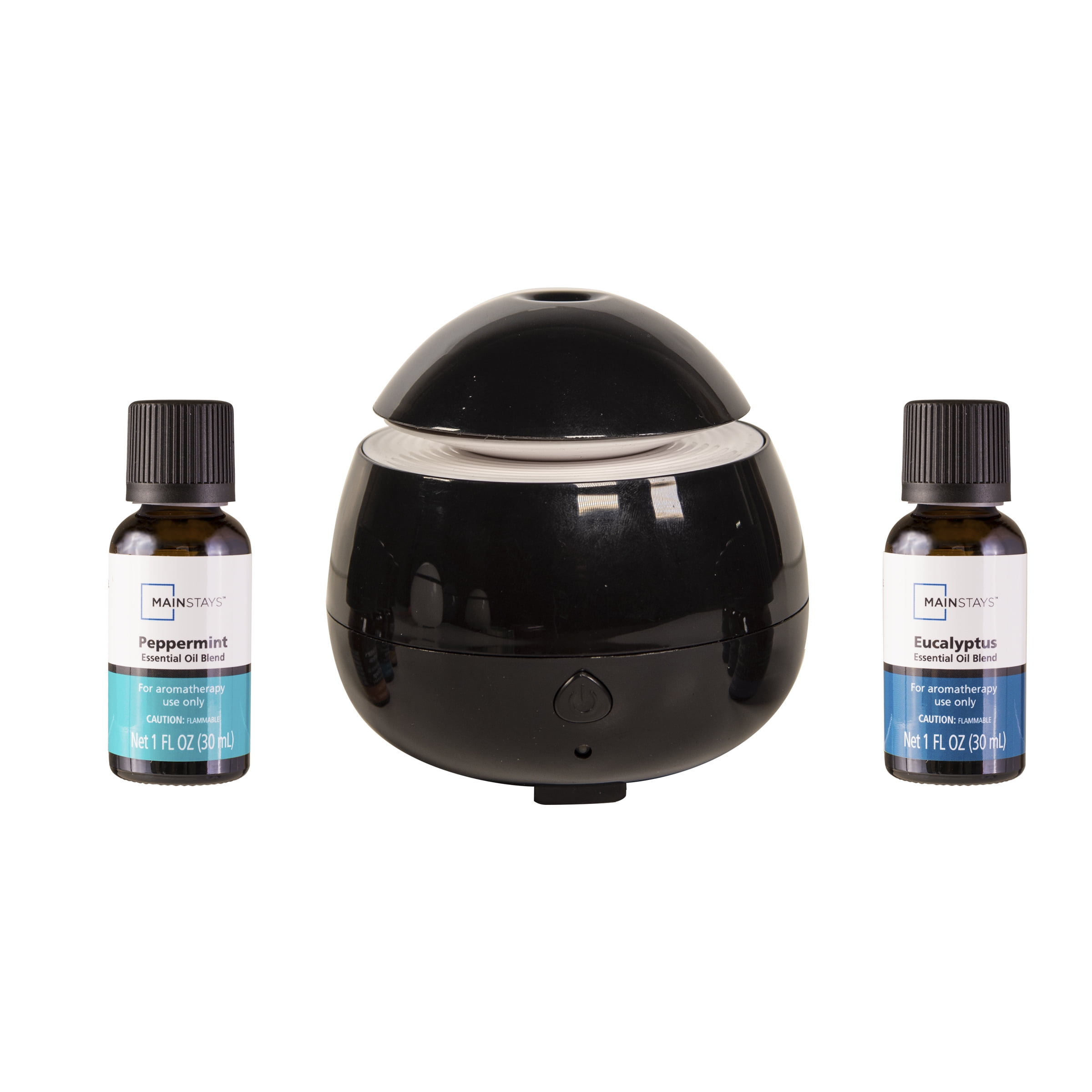 Mainstays Essential Oil Blend 3 Piece 50 mL Diffuser Set, Black - Walmart.com