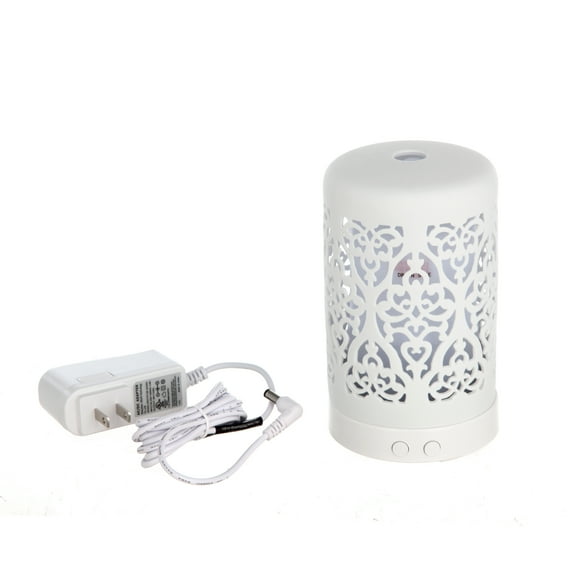 Mainstays Essential Oil Diffuser, White Scroll - Walmart.com
