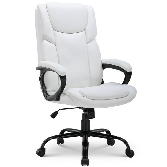 High Back Executive Office Chair- Ergonomic Home Computer Desk Leather ...