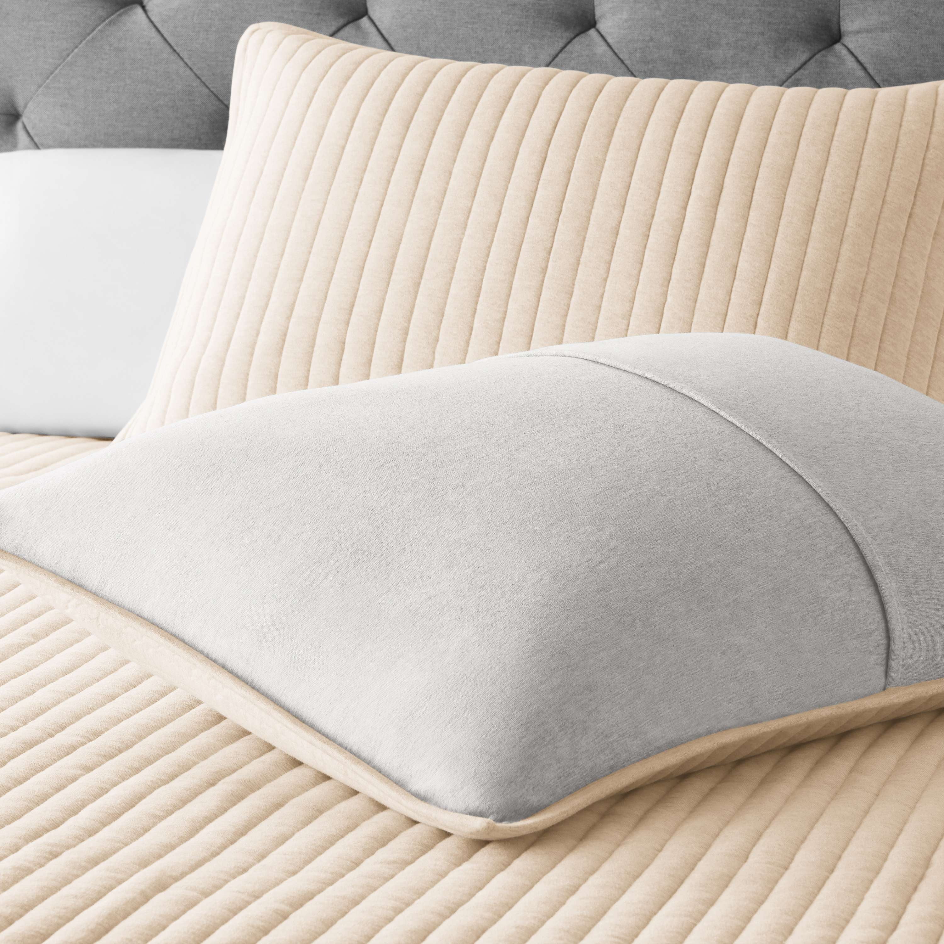 Mainstays Extra Soft Adult Jersey Shams, Standard Queen (2 Piece ...