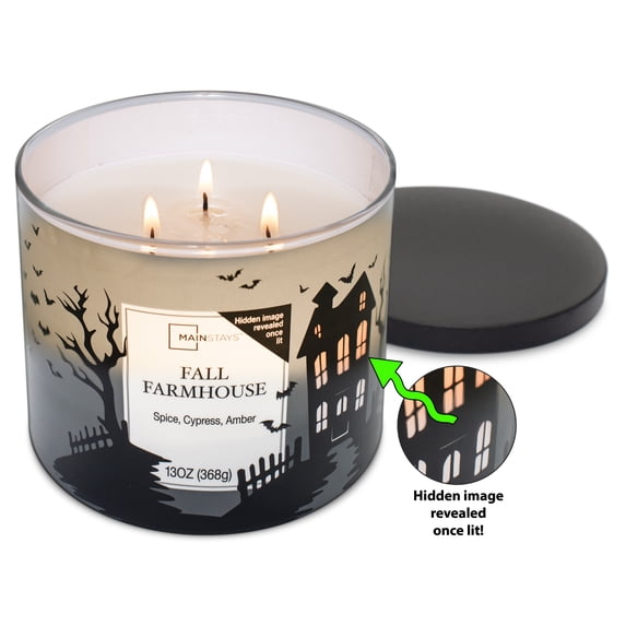 Mainstays Fall Farmhouse Scented 3-Wick Candle, 13 oz. - Walmart.com