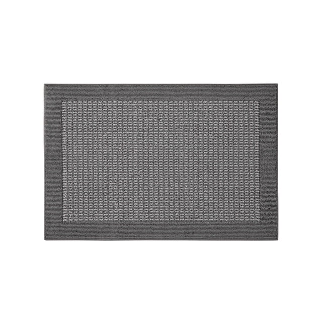Mainstays Farmhouse Faux Sisal Olefin Gray Border Indoor Accent Rug, 2 ...
