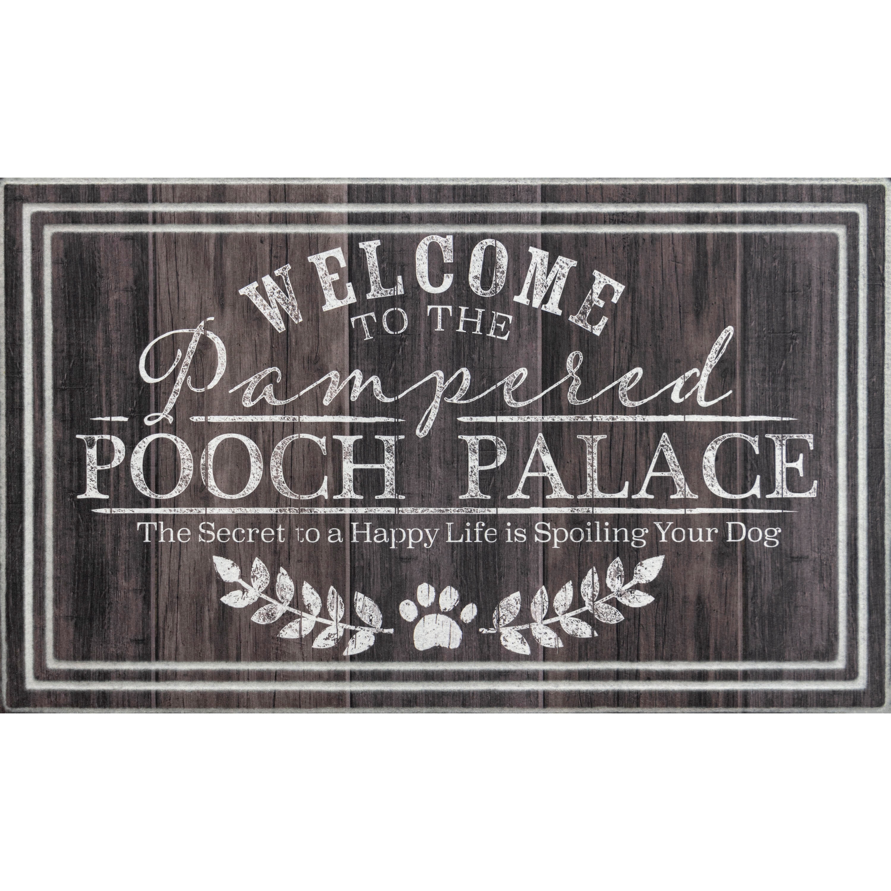 Apache Mills Fashionables Deluxe Welcome Pampered Pooch Indoor/Outdoor ...