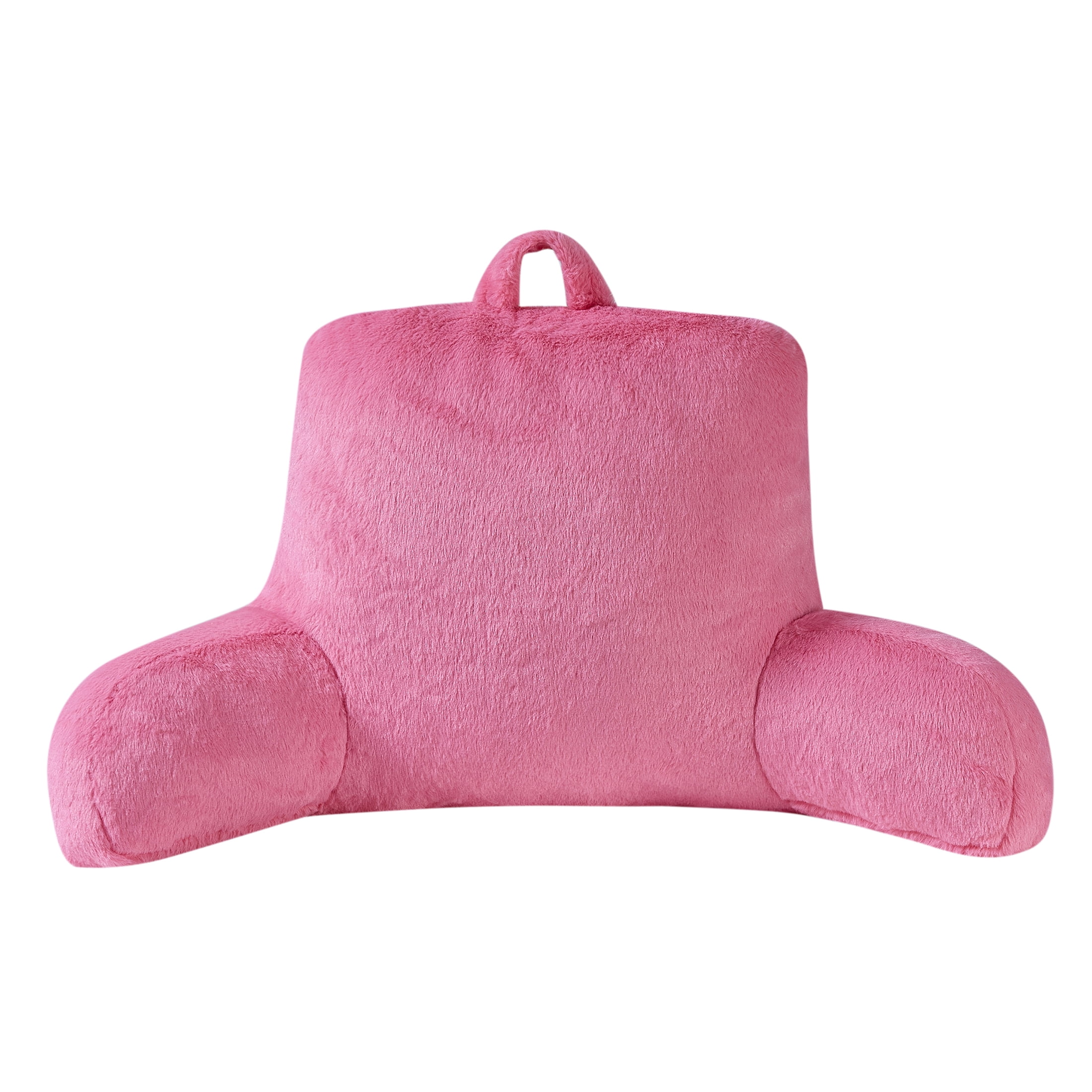 Mainstays Faux Fur Plush Bedrest Pillow, Specialty Size, Pink - Walmart.com