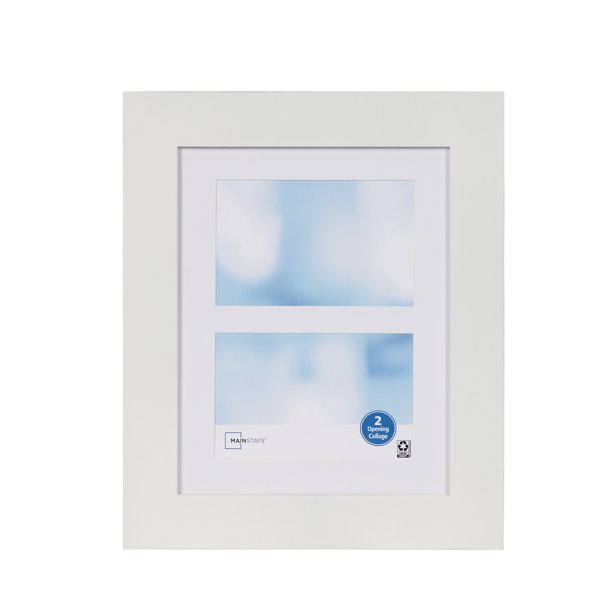 Mainstays Flatwide 8x10 2 Op White Picture Frame - Walmart Business ...