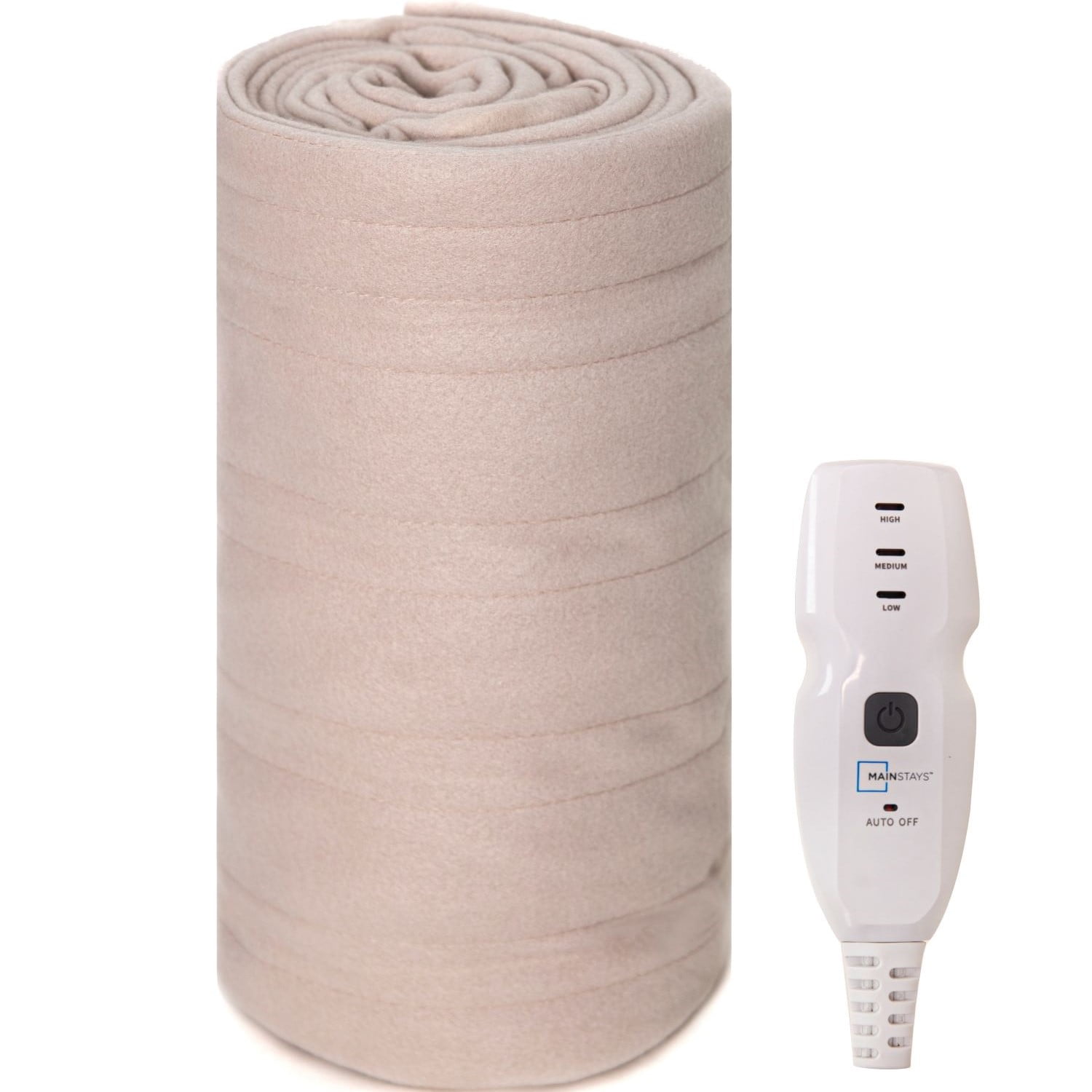 Mainstays Fleece Cream Polyester Electric Blanket - Walmart.com