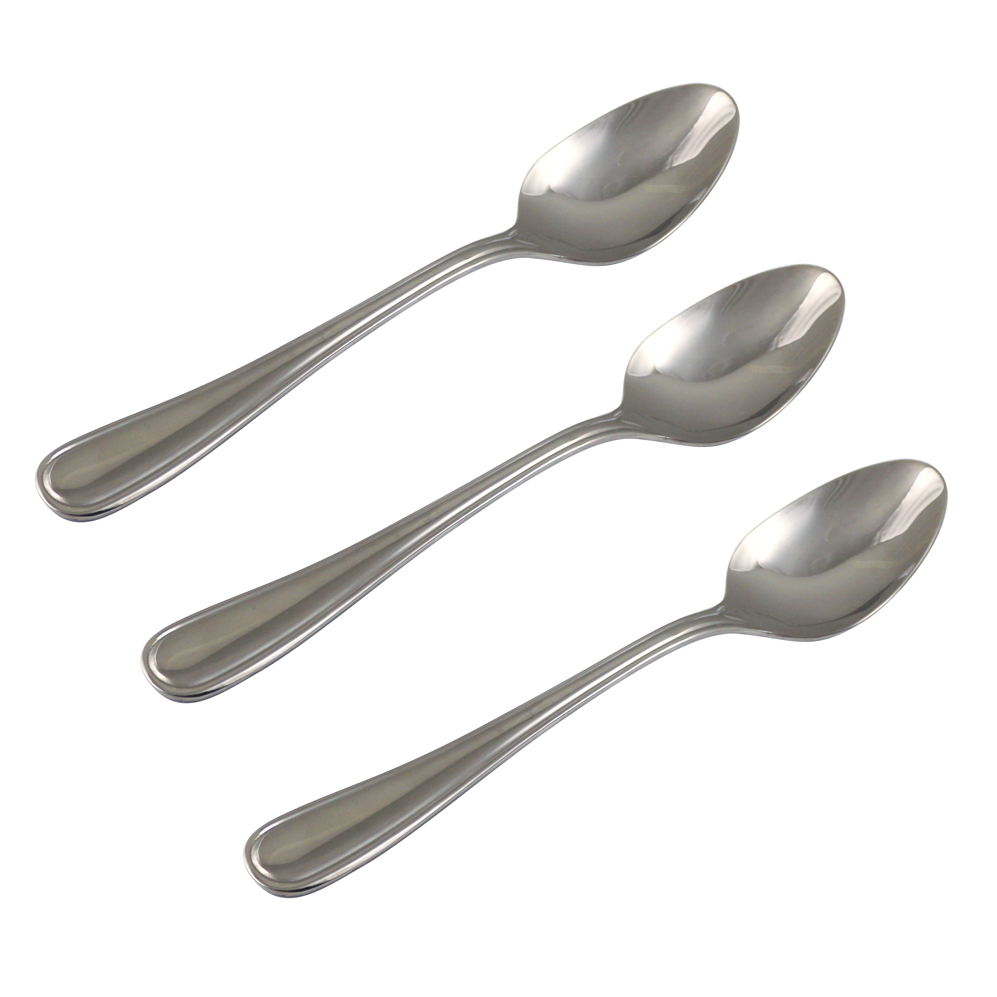 Mainstays Fleetline 3 Piece Stainless Steel Dinner Spoon Set - Walmart.com