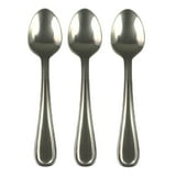 Mainstays Fleetline Stainless Steel Dinner Spoon, Adult 3-Piece Set ...
