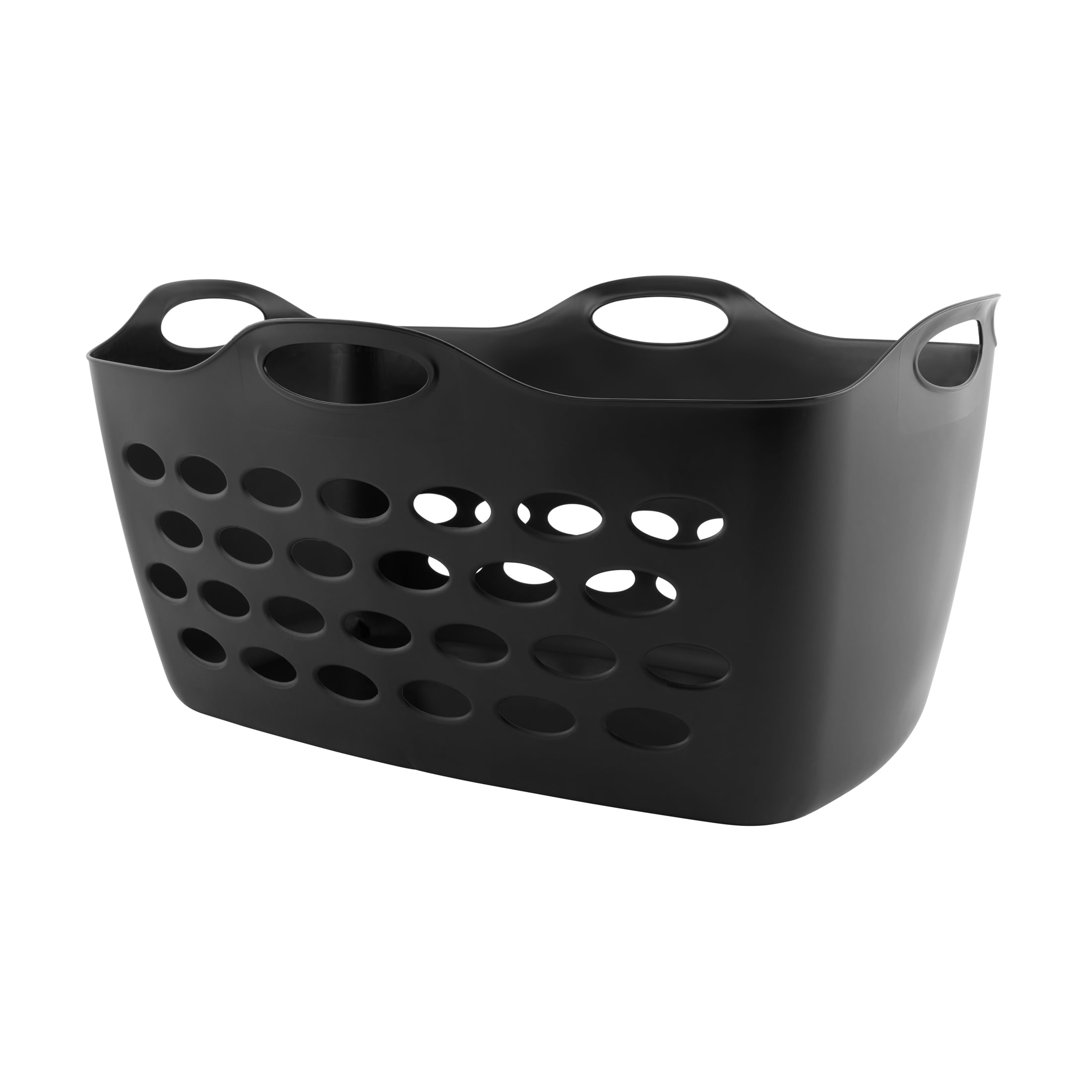 Mainstays Flexible Rectangle Laundry Basket, Black - Walmart.com