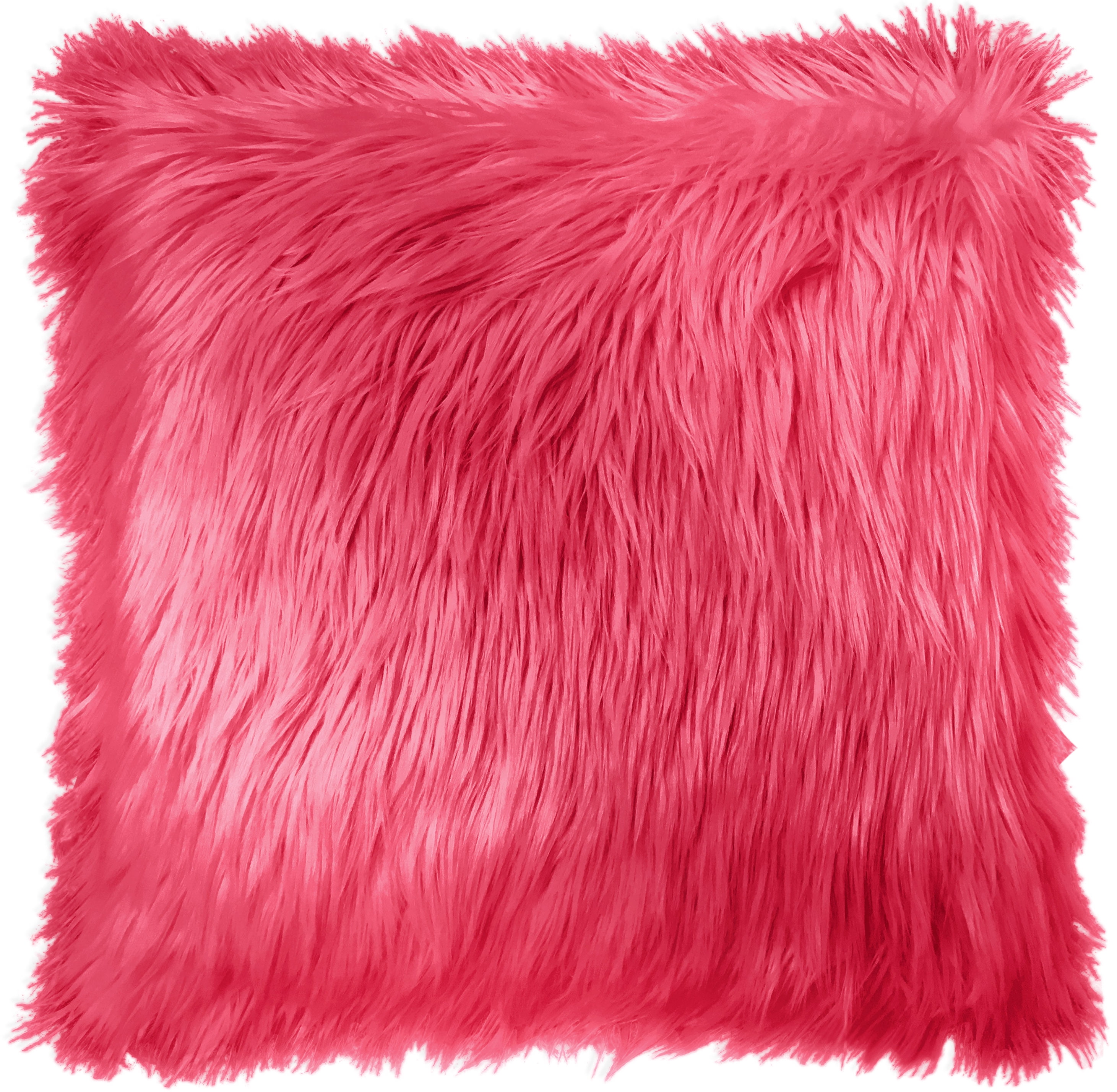 Mainstays Flokati Decorative Throw Pillow, 16" x 16", Fuschia Burst ...