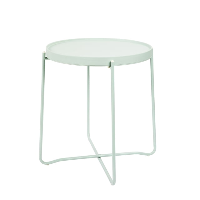 Mainstays Foldable Round Side Table Green Outdoor Sofa Bedside Garden ...