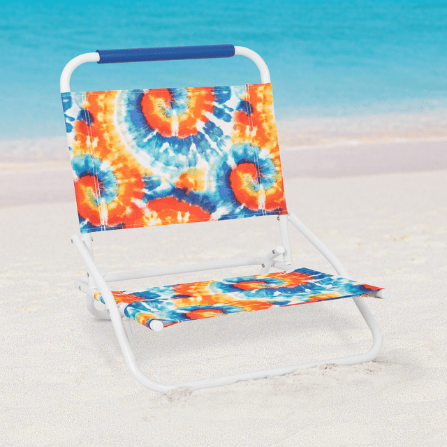 Mainstays Folding Beach Sand Chair, Tie Dye - Walmart.com