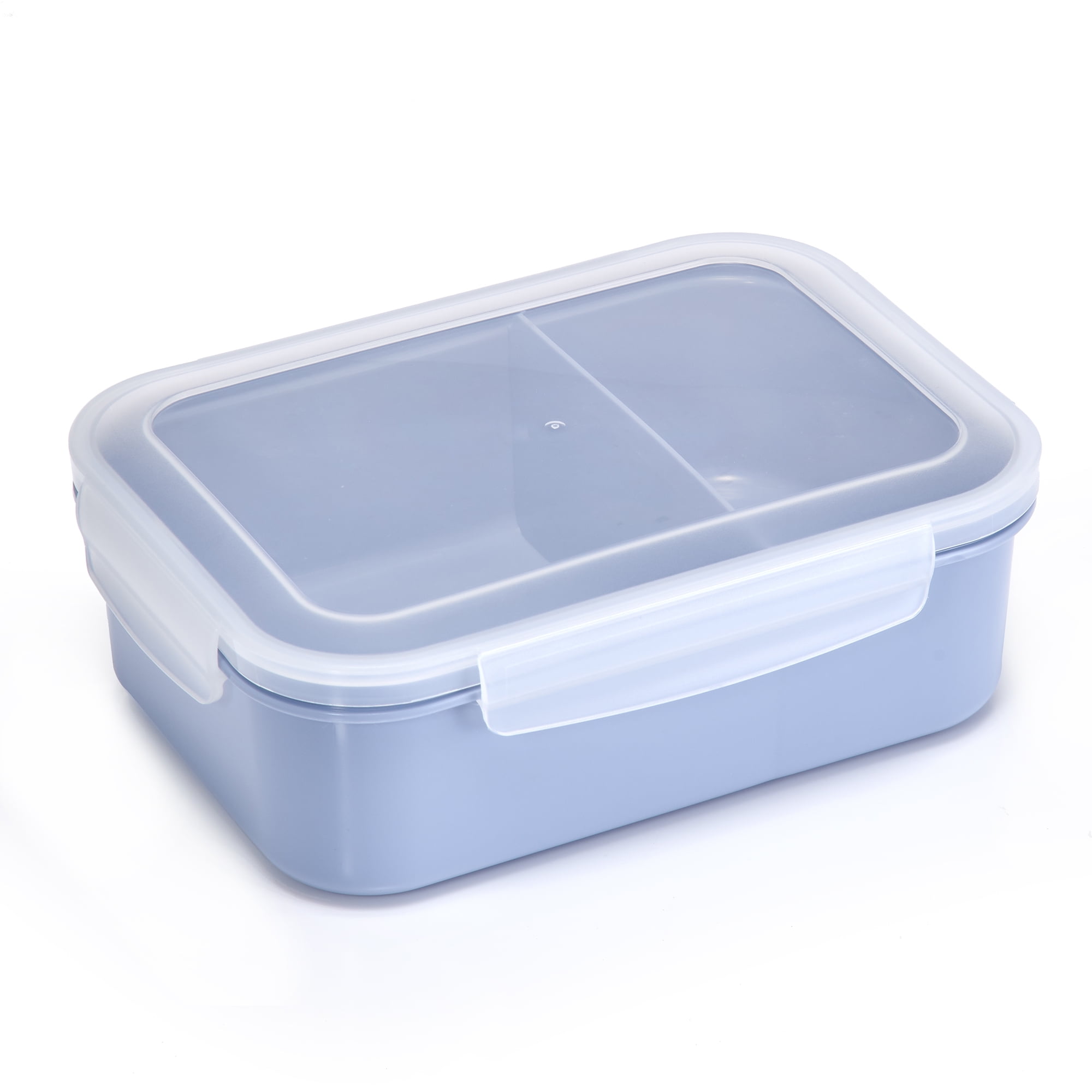 Mainstays Food Storage Container, Rectangle Blue 40oz Capacity ...