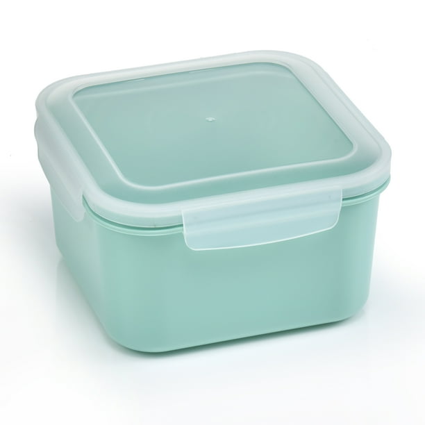 Mainstays Food Storage Container, Square Mint 42oz Capacity - Walmart ...