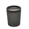 Mainstays Frosted Black Plastic Toothbrush Holder with Two Compartments ...