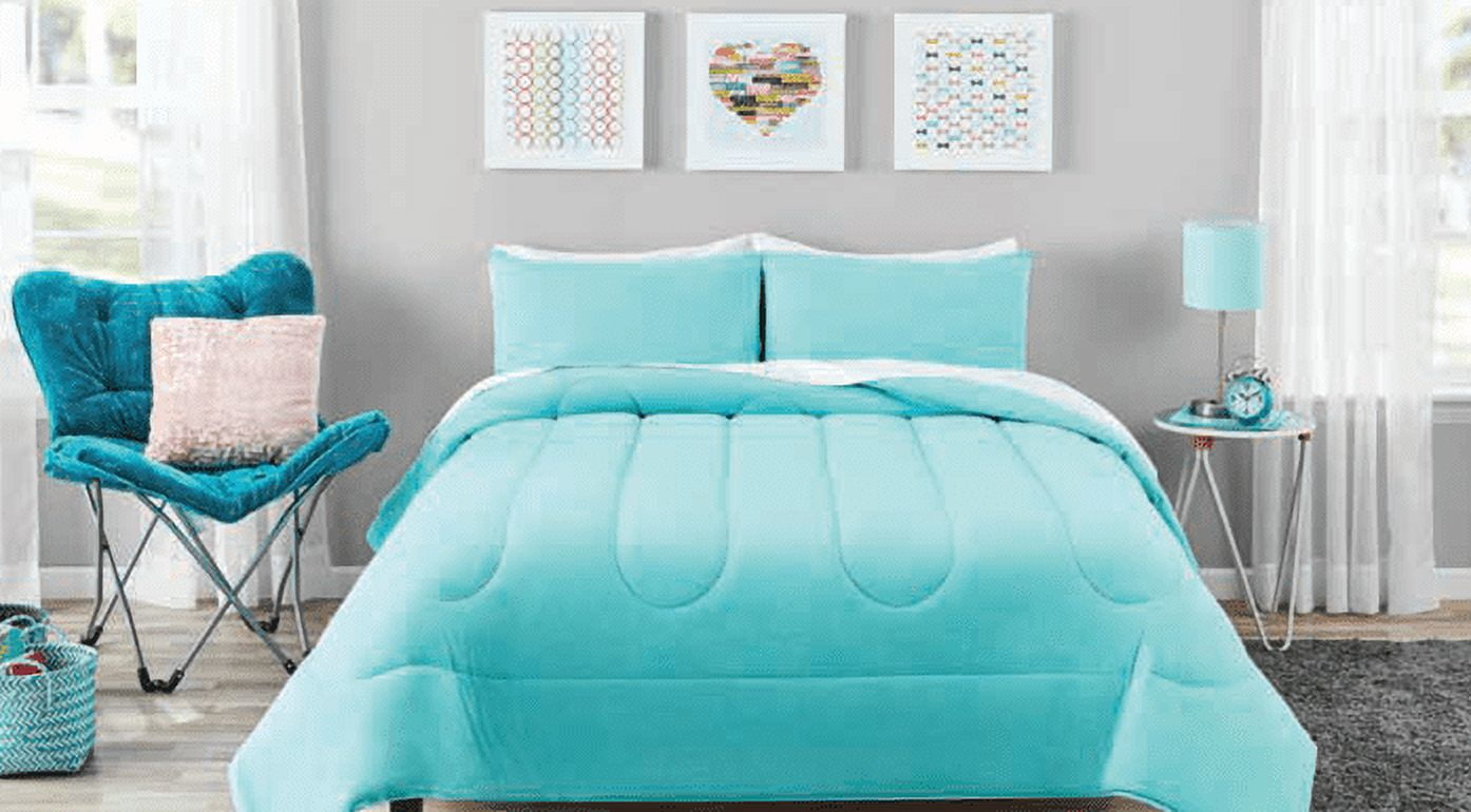 Mainstays Full or Queen Jersey Comforter Set, 3 Piece - Walmart ...