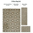 Mainstays Geometric 3 Piece Indoor Rug Set, Stain-Resistant Patterns ...