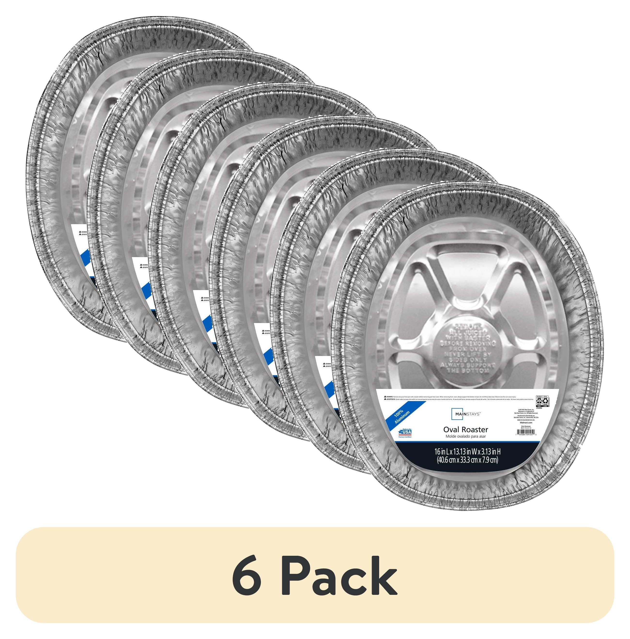 (6 pack) Mainstays Giant Oval Rack Roaster 16" x 13.13" x 3.13" 1 Count ...