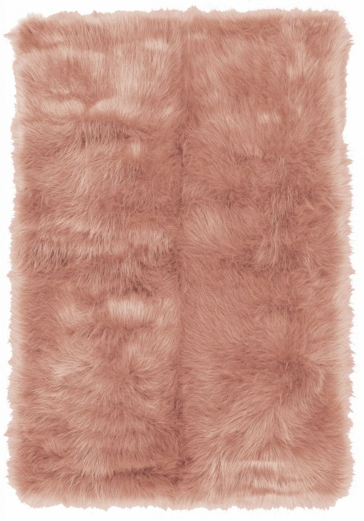 Mainstays Glam Print Faux Fur Area Rug - 30 x 46 Rug - Walmart.com
